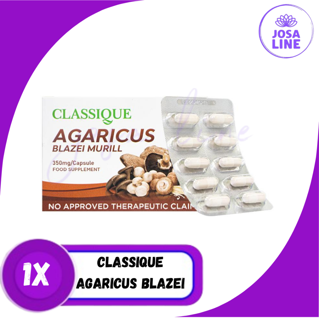Classique Agaricus Blazei Murill 350mg x 30 capsules (x1 box) | Shopee ...