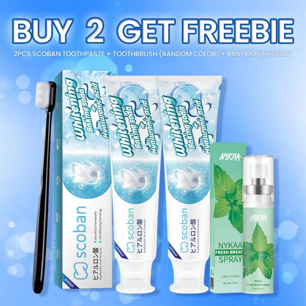 Scoban teeth whitening toothpaste with baking soda Designed for smokers ...