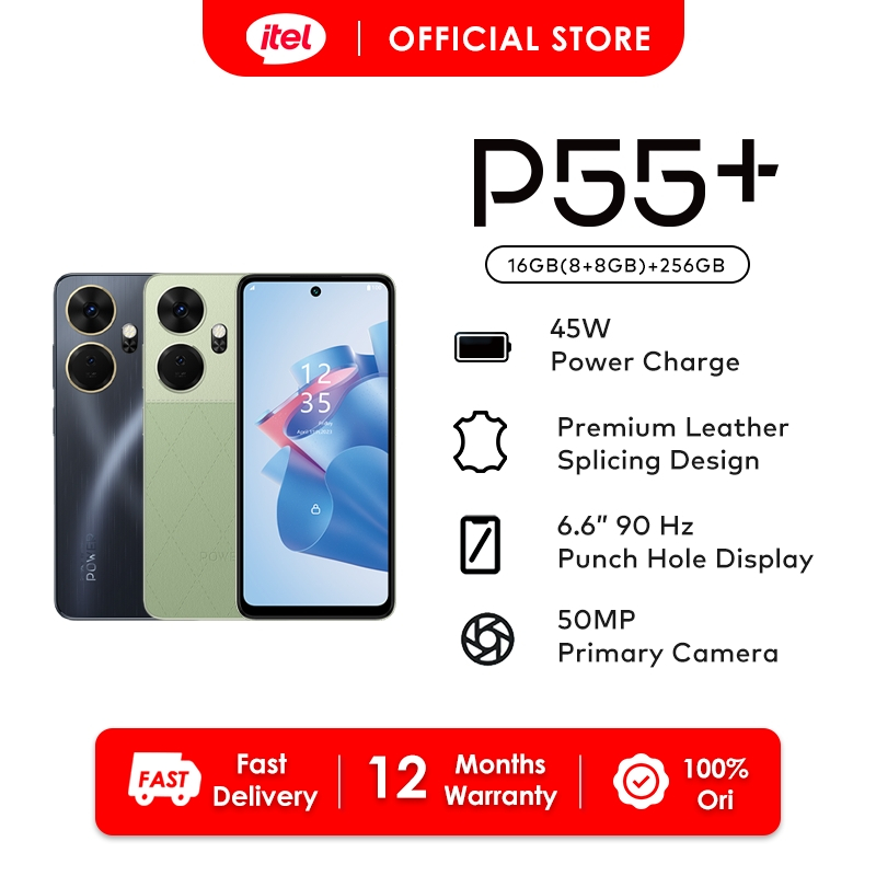 itel P55+ RAM 16GB(8+8GB) + 256GB | 90Hz Refresh Rate | 50MP Dual ...