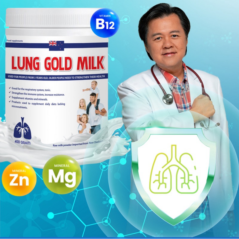 LUNG GOLD MILK SUPPORT LUNGS PROBLEM MADE IN NEW ZEALAND | Shopee ...