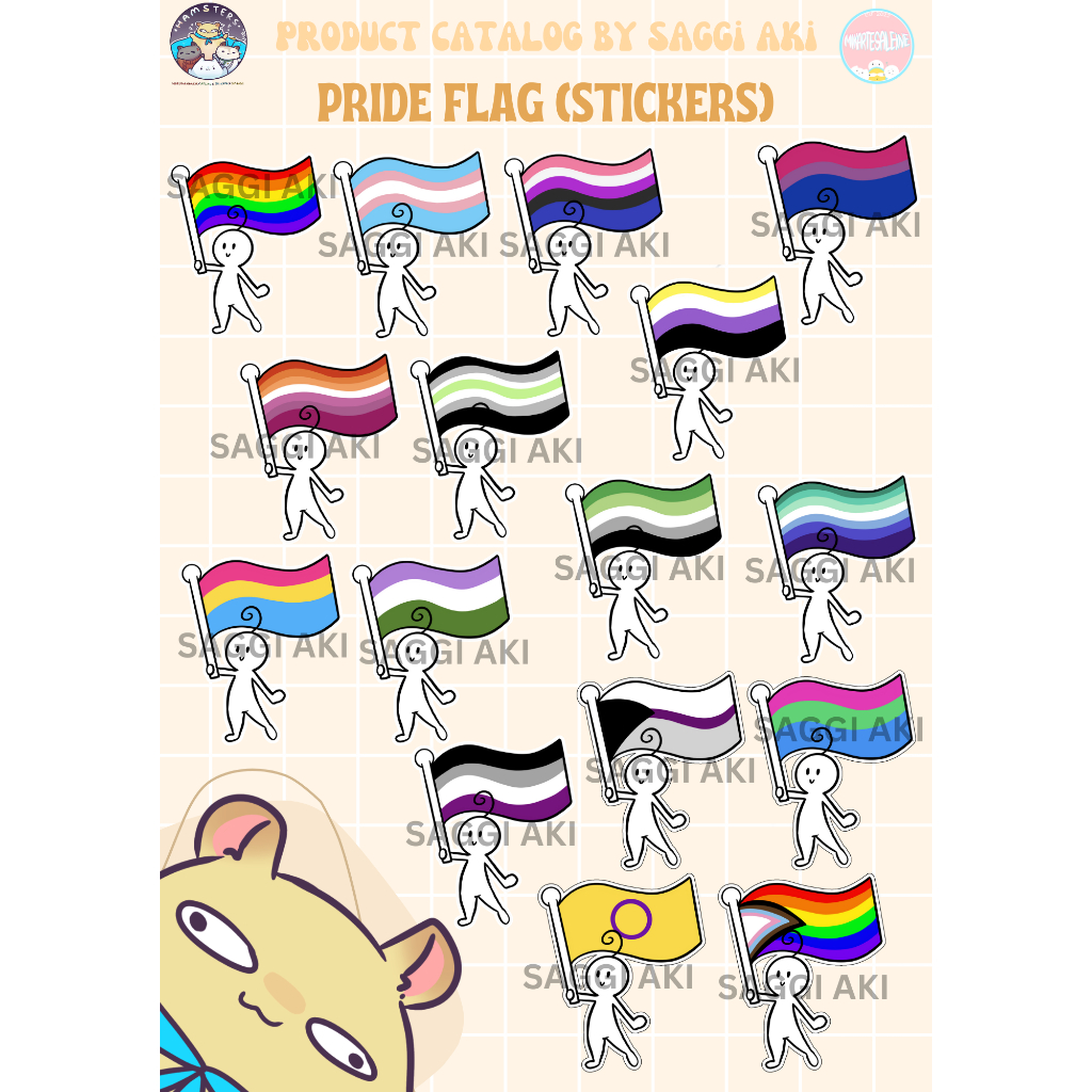 Pride Flag Stickers (In Holo Rainbow Finish) | Shopee Philippines