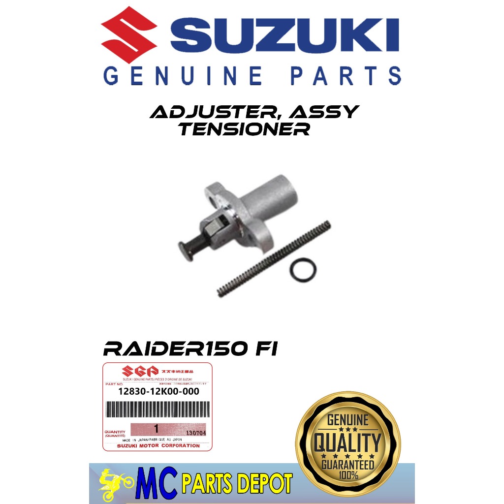 SUZUKI GENUINE ADJUSTER, ASSY TENSIONER FOR RAIDER 150 FI ( 12830-12K00 ...