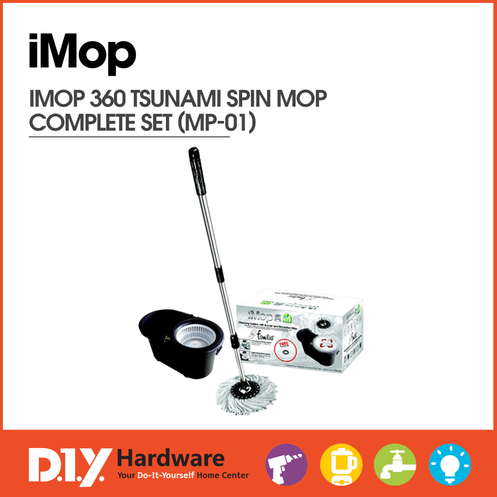 iMop 360 Tsunami Spin Mop Complete Set MP-01 | Shopee Philippines
