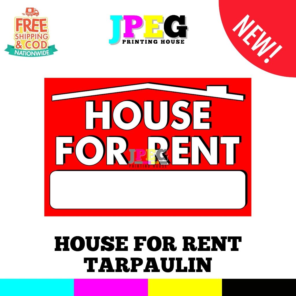 HOUSE FOR RENT Signage Laminate and Tarp Affordable High Quality ...