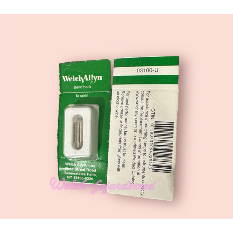 Welch Allyn -3.5V halogen lamp Otoscope Bulb ( #:03100 ) | Shopee ...