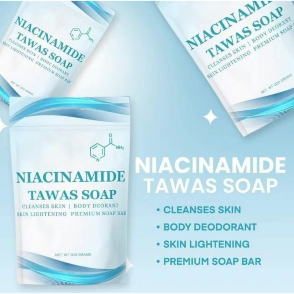 BUY1TAKE1 NIACINAMIDE TAWAS SOAP WITH FREE MESH 100g whitening + odor ...