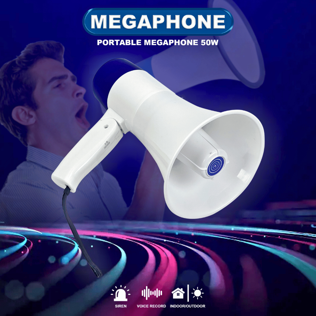 X-DEAL Handheld Megaphone With Recorder Voice Amplifier Bluetooth ...