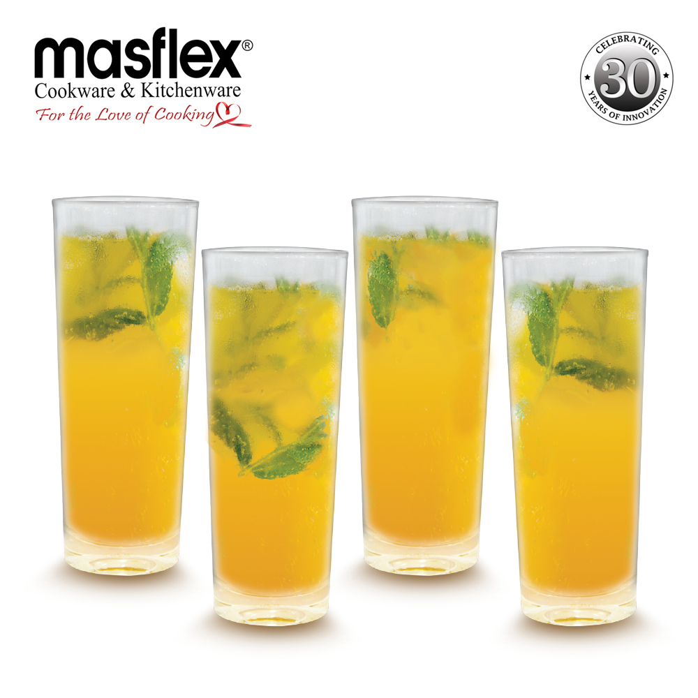 Circleware 4 Piece Highball Glass Tumbler 280 ml / 9.47 oz | Shopee ...