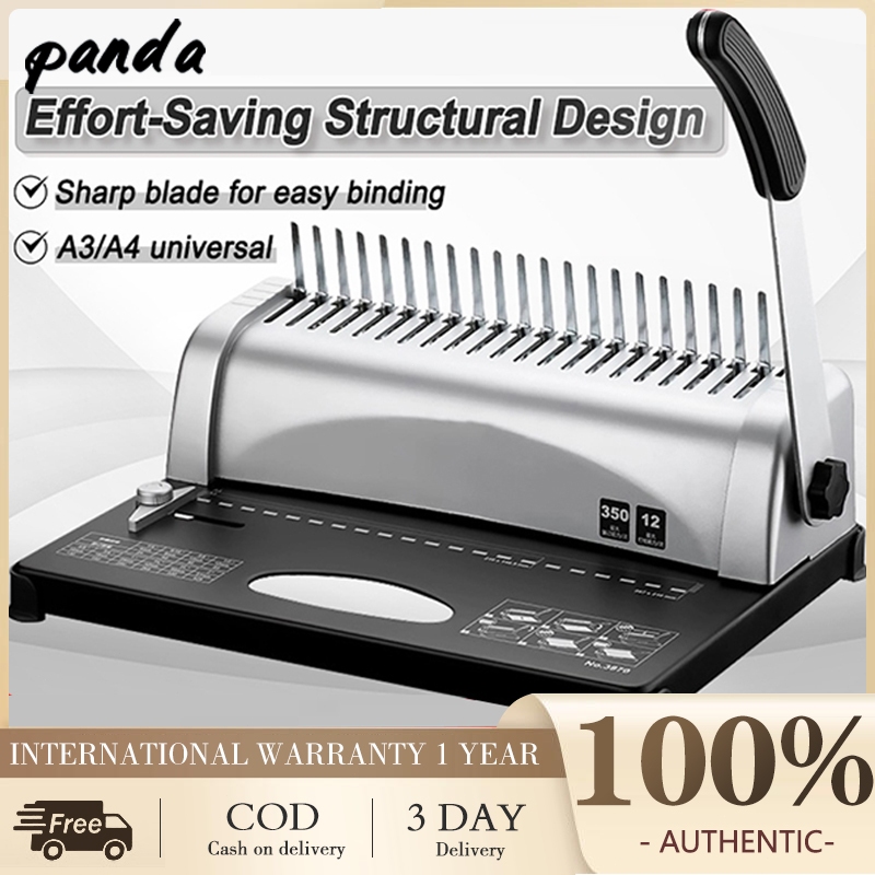 Ring / Comb Binding Machine A3/A4 Size Binding Machine Office 21 Hole ...