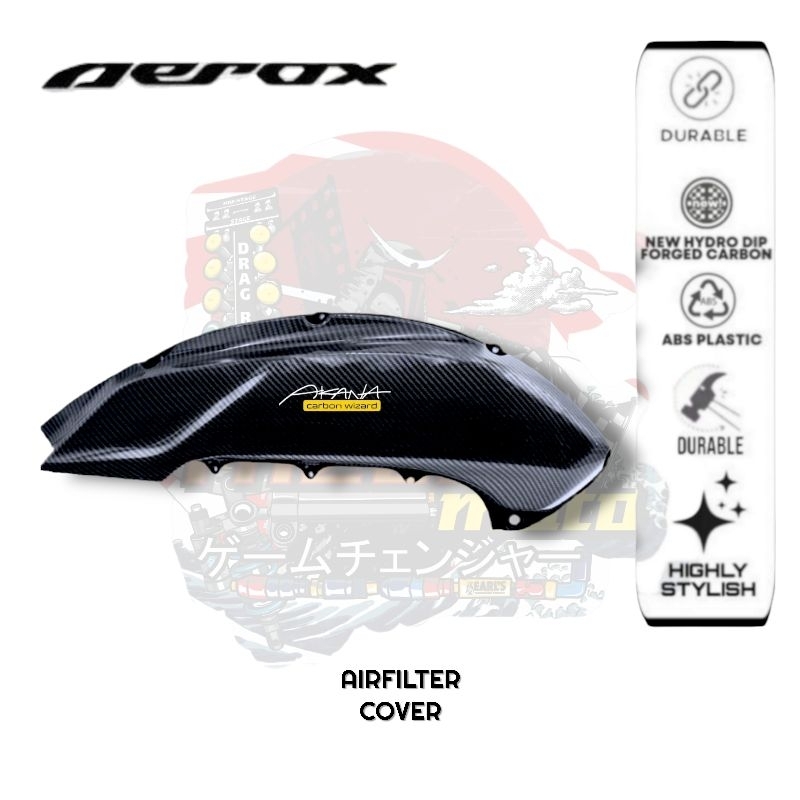 NEW!! Yamaha Aerox v2 hydro dip carbon Airfilter cover | Shopee Philippines