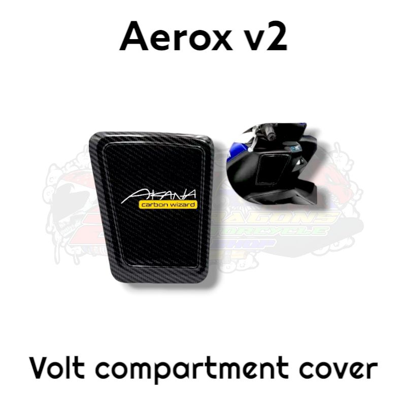 NEW!! Yamaha Aerox v2 hydro dip carbon volt compartment cover | Shopee ...