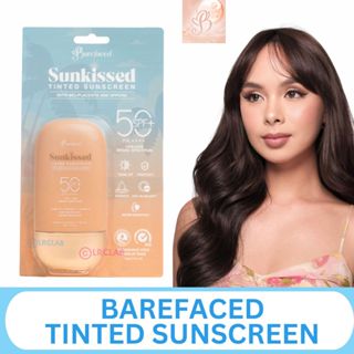 Barefaced Sunkissed Tinted Sunscreen SPF 50 sunblock face cream saku ...