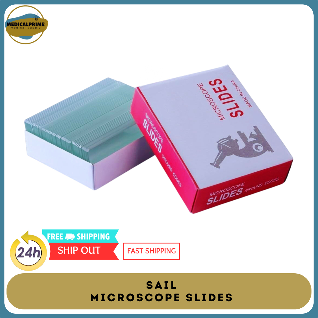 Microscope Glass Slide 72 pcs per pack (SAIL BRAND) #7101 | Shopee ...