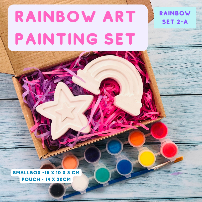 Rainbow Art Set Plaster Painting Kit for Party Loot bags and Souvenir ...