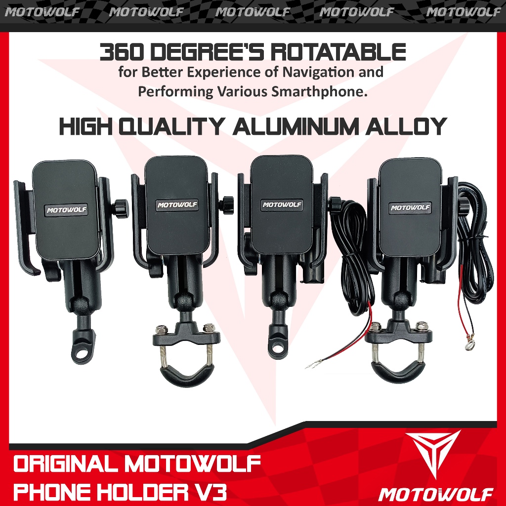 Motowolf cp holder v3 motowolf cellphone holder version 3 motowolf ...