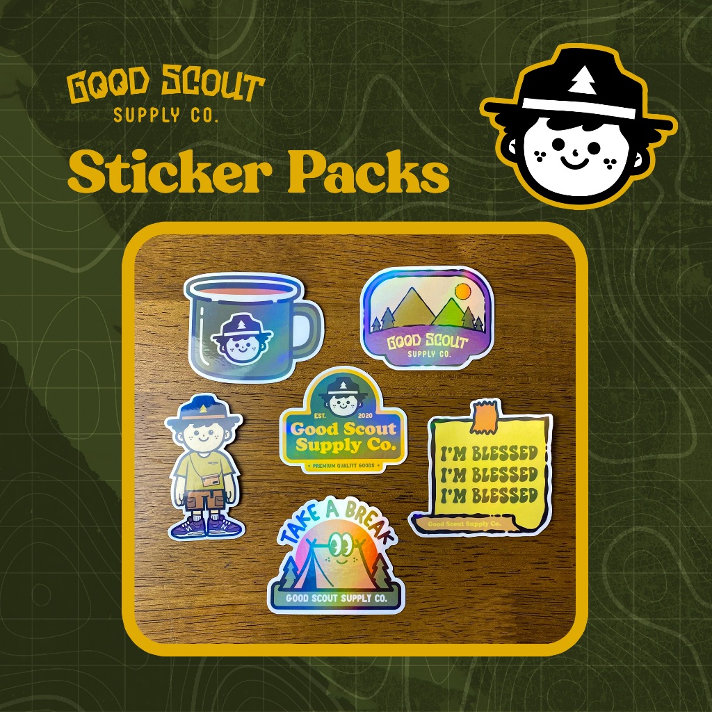 Good Scout Waterproof Vinyl Stickers (Holographic) | Shopee Philippines