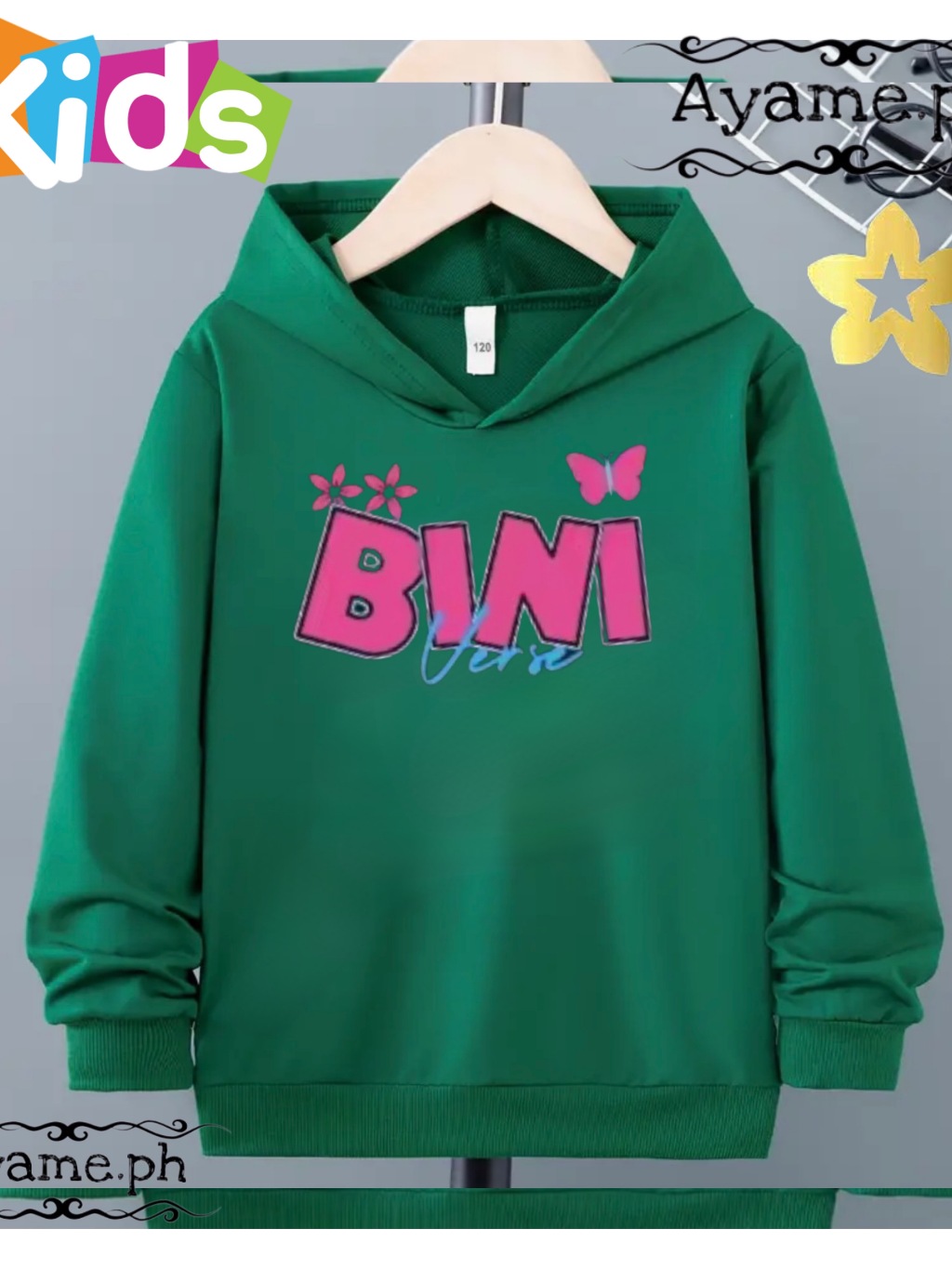 BINI hoodie jacket for kids cotton blooms aesthetics | Shopee Philippines