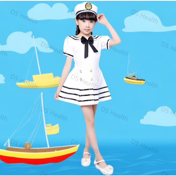 Navy Costume For Kid Girls Sailor Uniforms Kids Costumes For Navy ...
