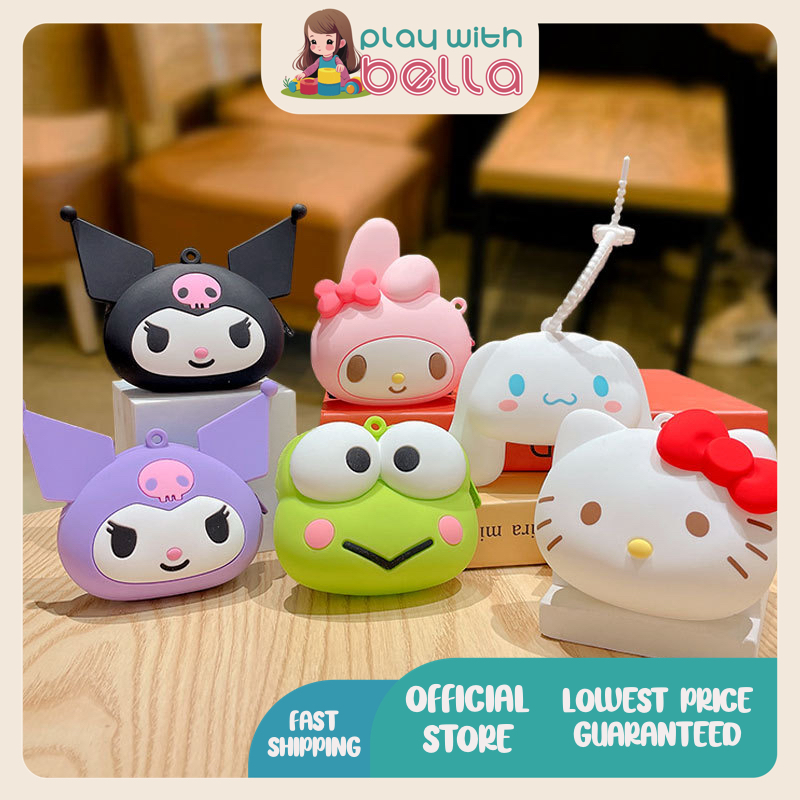 UNCLE 3D Silicone Head Coin Purse Kuromi My Melody Cinamoroll Hello ...