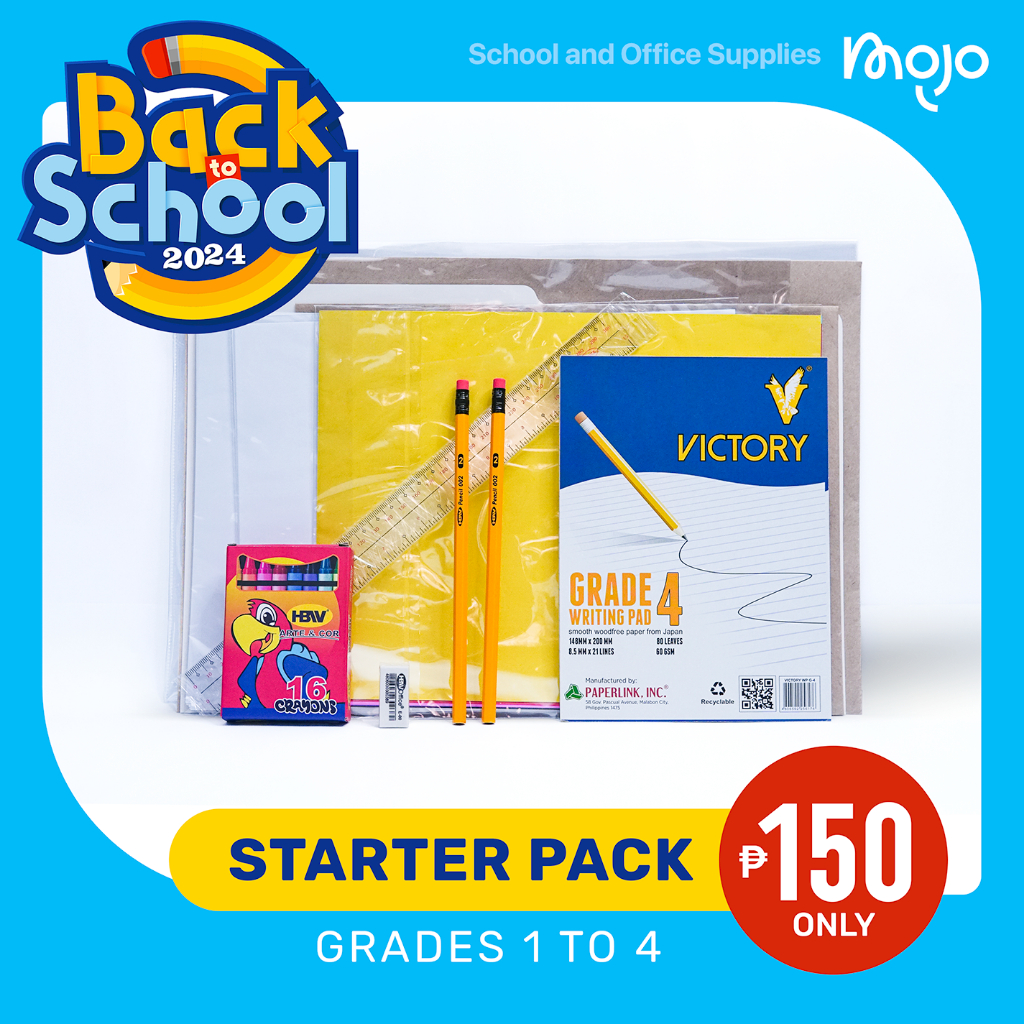 Back to school Starter pack promo grade 1 to 4 school supplies set 2024 ...