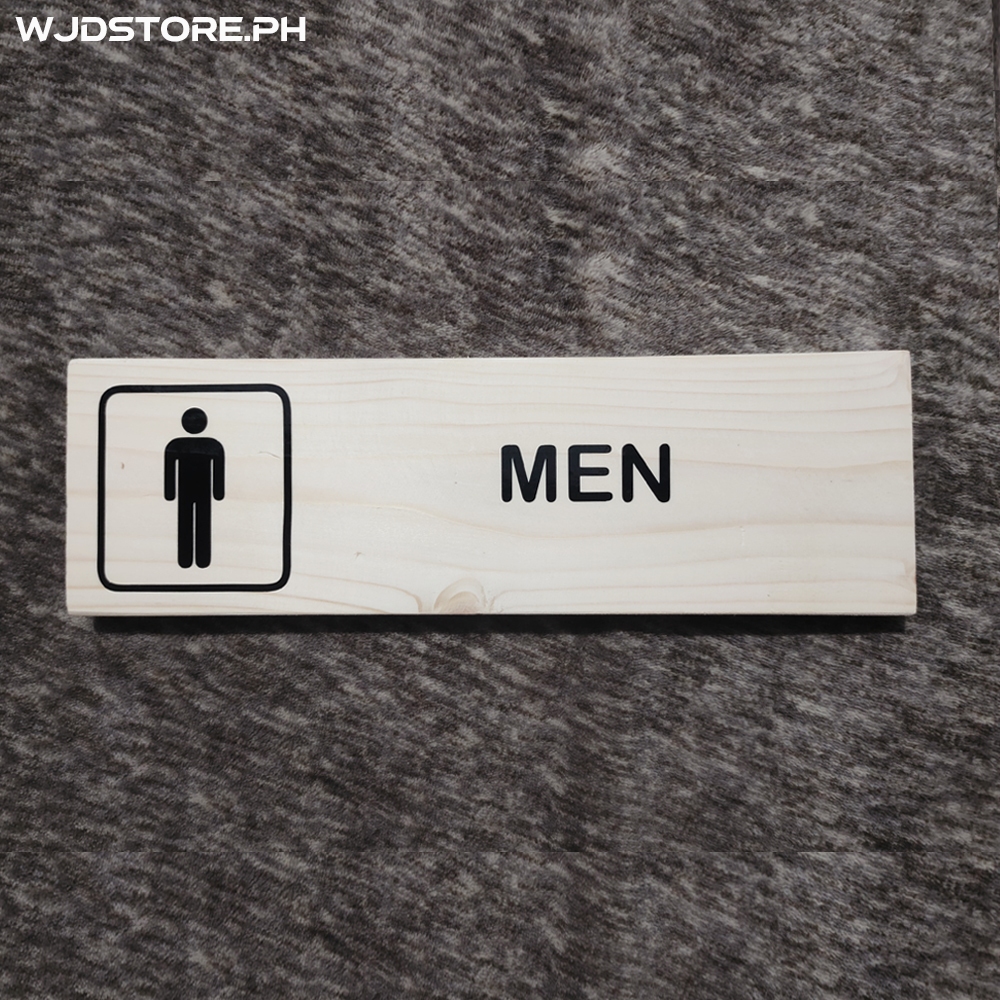 Toilet sign Restroom sign Mens toilet sign Womens toilet sign wall ...