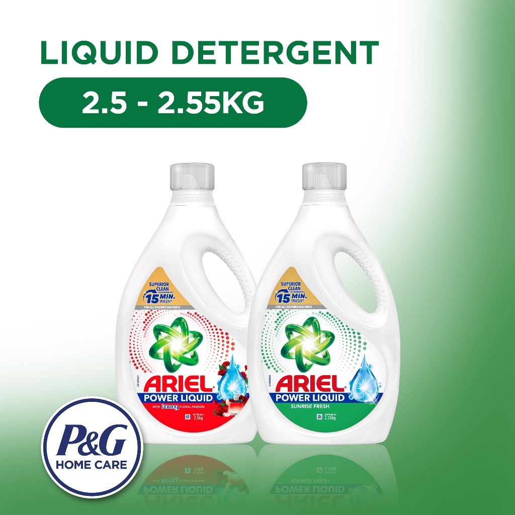 Ariel Liquid Detergent Floral Passion Sunrise Fresh 2.5 - 2.55KG Bottle (Laundry, Detergent ...