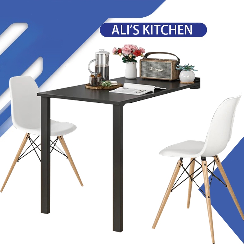 Multifunctional wall-mounted folding table wall table simple invisible ...