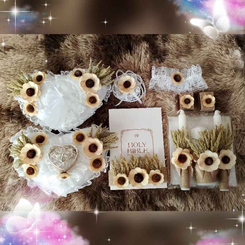 wedding essentials boho theme/filipiniana complete set | Shopee Philippines