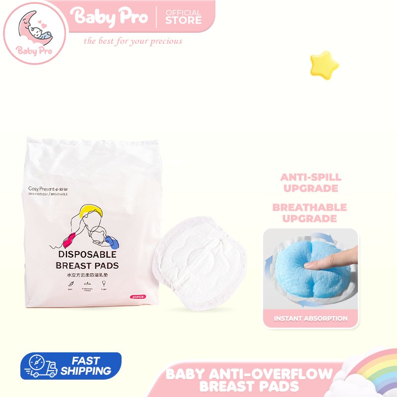 Babypro.ph Nursing Breast Pads Disposable Anti-Leak Milk Pads for ...