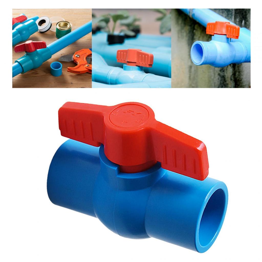 PLASTIC PVC Ball Valves 1/2,3/4, 1 , 11/4 inchs Blue Gate Valve /Shower ...