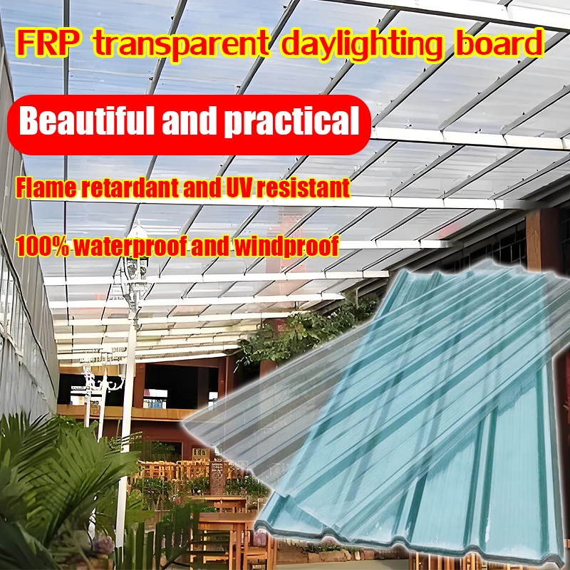 FRP Fiberglass Longspan RIB TYPE FRP daylighting board, sunshade, rain ...