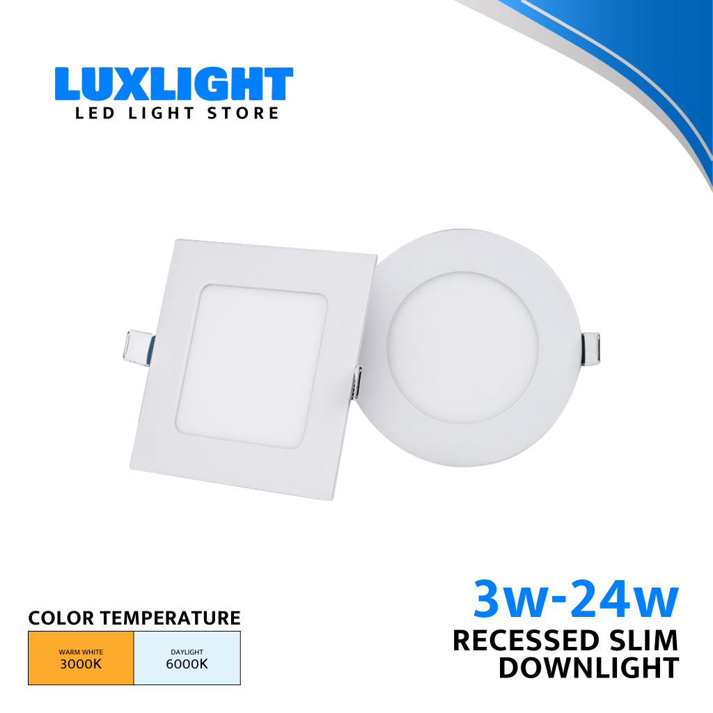 Recessed SLIM LED Pin Light Round and Square ENERGY SAVING Ceiling ...