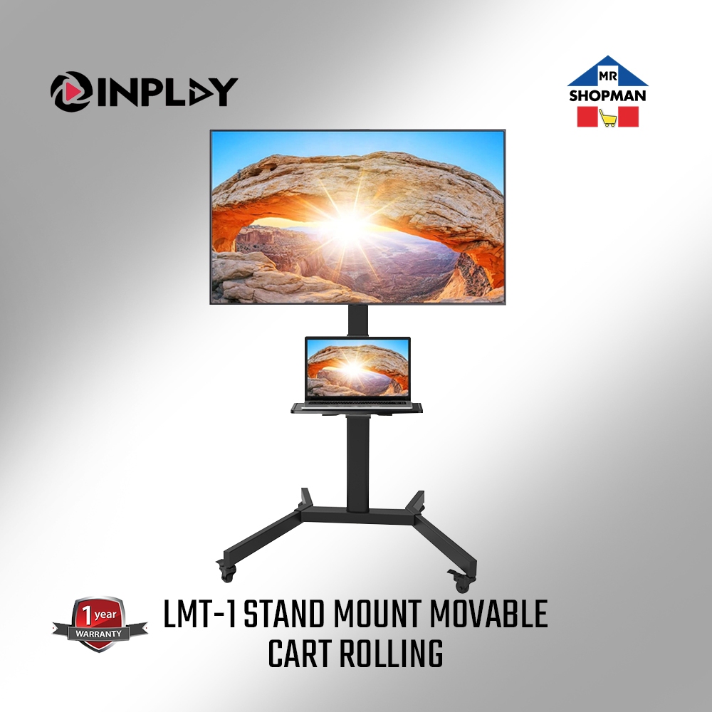 Inplay LMT 1 Bracket Cart TV Stand Mount Movable TV Cart Rolling LMT1 ...