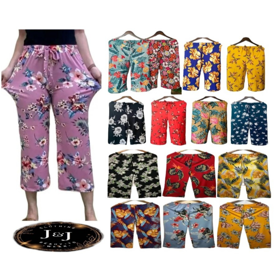 J&J Trendy Stylish Tokong Square Pants for Women / Assorted Prints ...