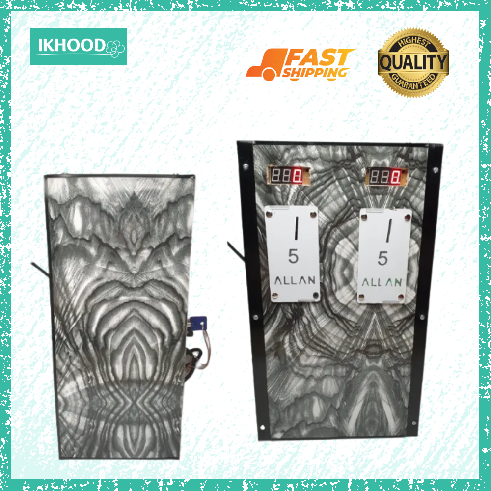 Carwash Dual Wood box Machine 5 Peso Coins Slot Old and New ...
