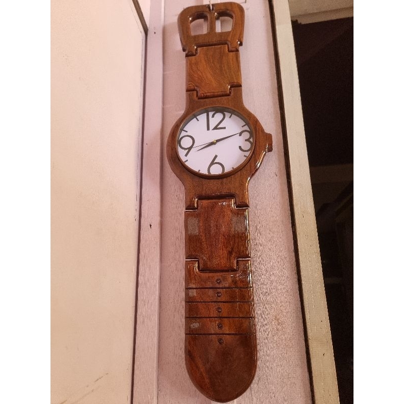 RELO/WATCH WALL DECORATION ITS MADE IN MAGCONO IRON WOOD | Shopee ...