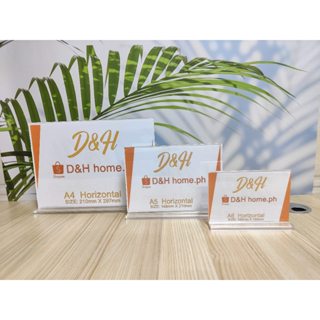 A4 A5 A6 Acrylic Menu Display Stand Double Side Clear Desk Display T ...