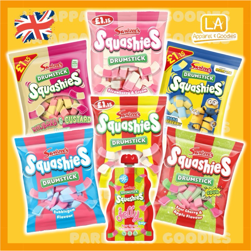 Swizzels Drumstick Squashies Sour Gummies Candy Original From UK ...