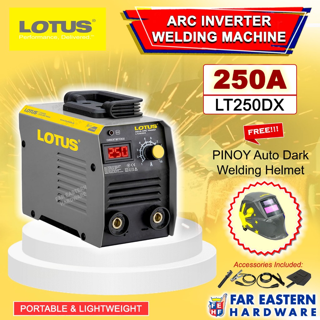 LOTUS Arc Inverter Welding Machine 250A LT250DX FREE PINOY Auto ...