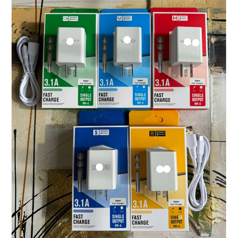 2in1 Universal Smart Charger Set Charging Android Micro v8 Cable ...