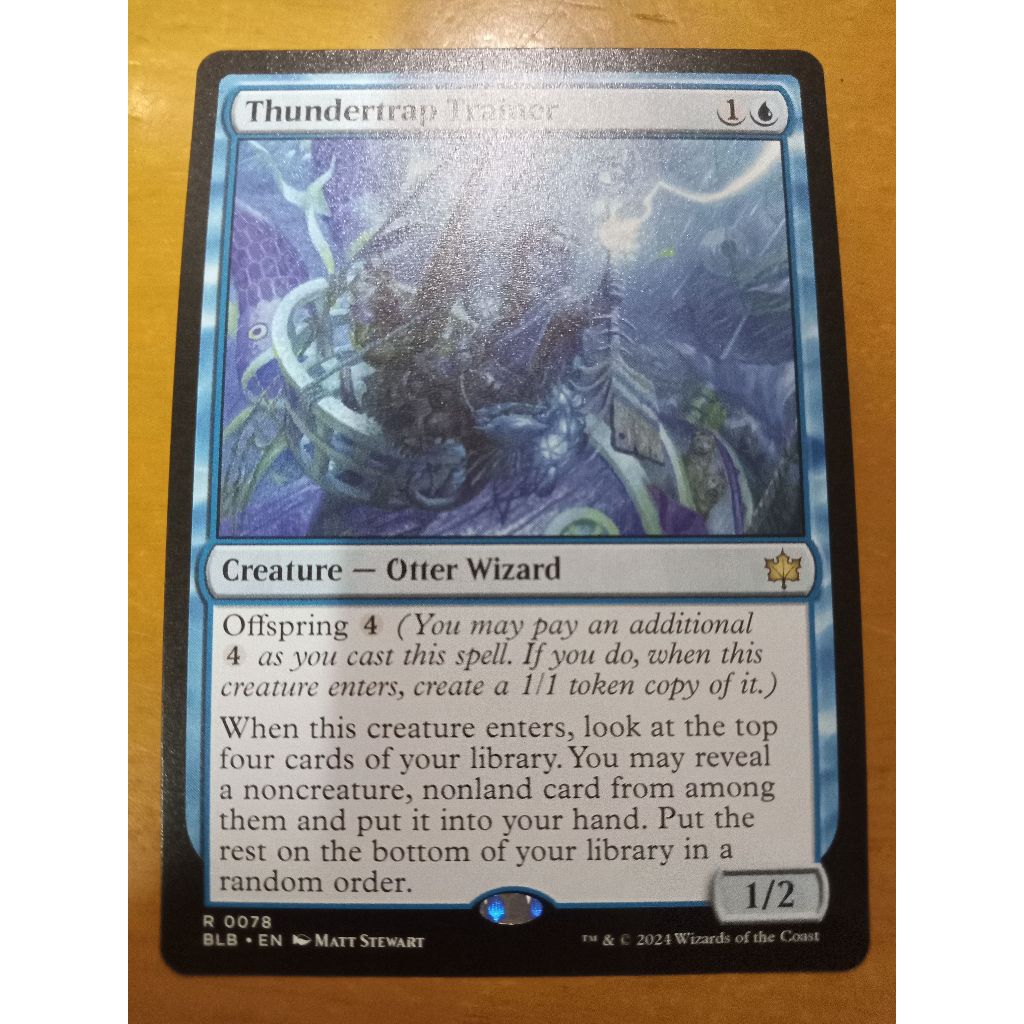 MTG Thundertrap Trainer Rare BLB Bloomburrow Magic the Gathering ...