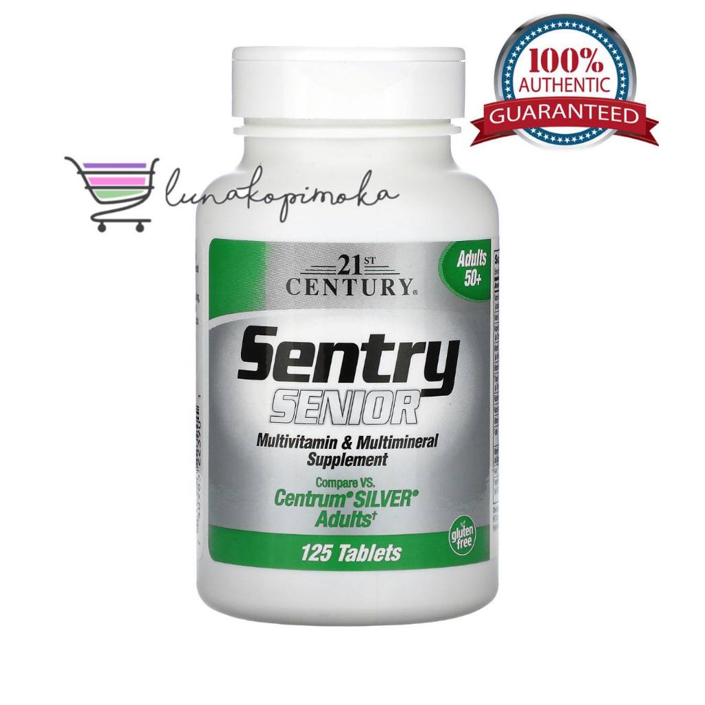 21st Century Sentry Senior Multivitamin & Multimineral Adults 50+ 125 ...