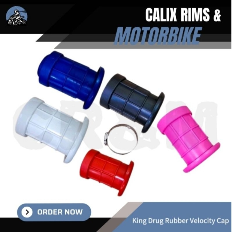 King Drug Rubber Velocity Cap (Blue, Pink, Red, White, Black) | Shopee ...