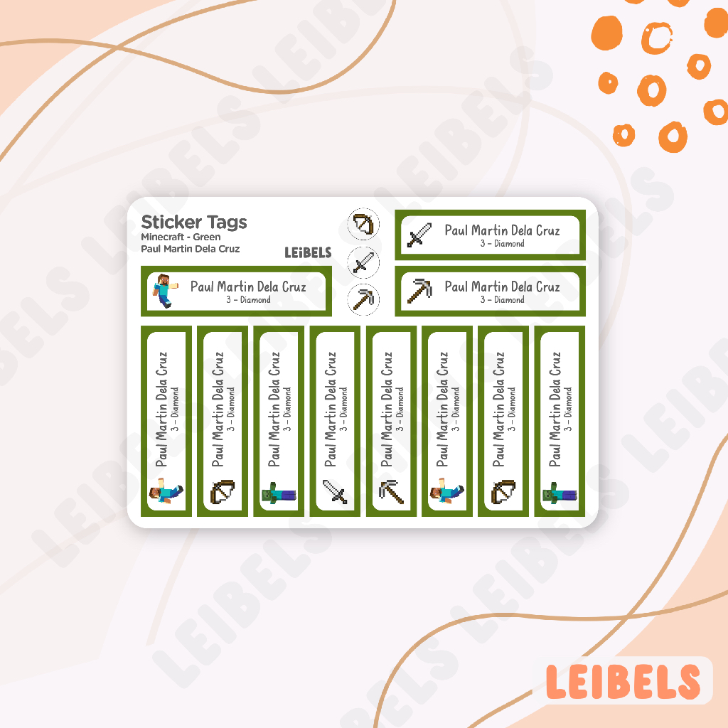Back to School Personalized Sticker Name Sticker Tags Sticker Label ...