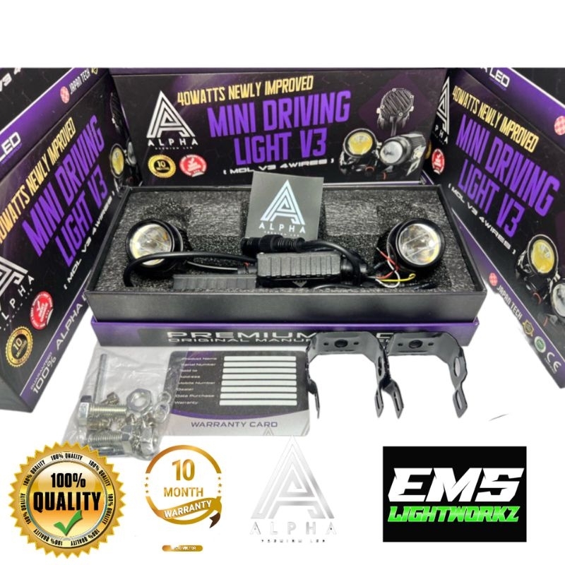 ALPHA Mini Driving light V3 50watts with 10-months warranty Premium LED ...