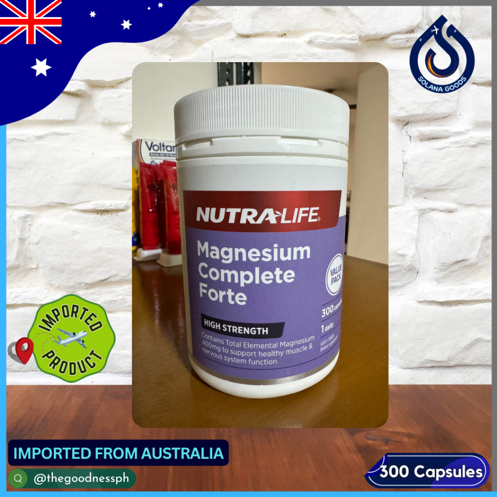 Nutra-Life Magnesium Complete Forte - 300 Capsules - Imported from ...