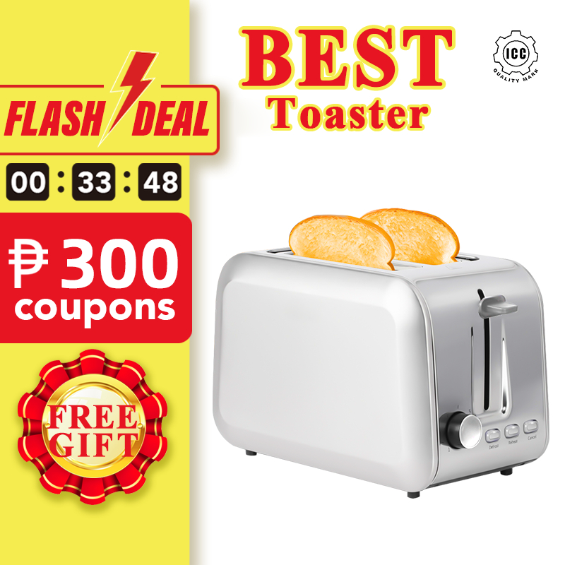 Lahome 2 Sliced Bread Toaster Multipurpose Toaster Machine Pop-up 7 ...