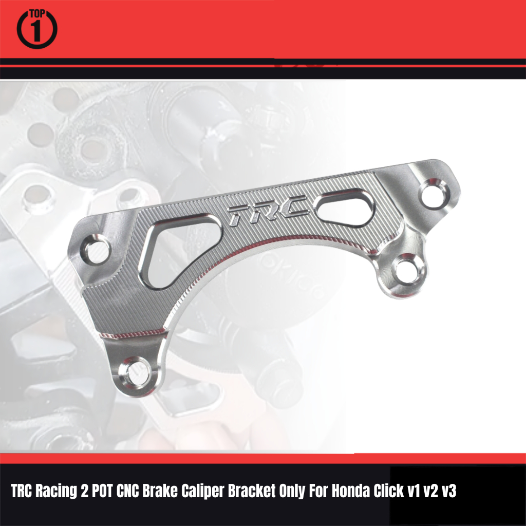 Top1 CNC TRC Caliper BRACKET Front Axial 220mm Disc 2 Pot For Click V1 ...