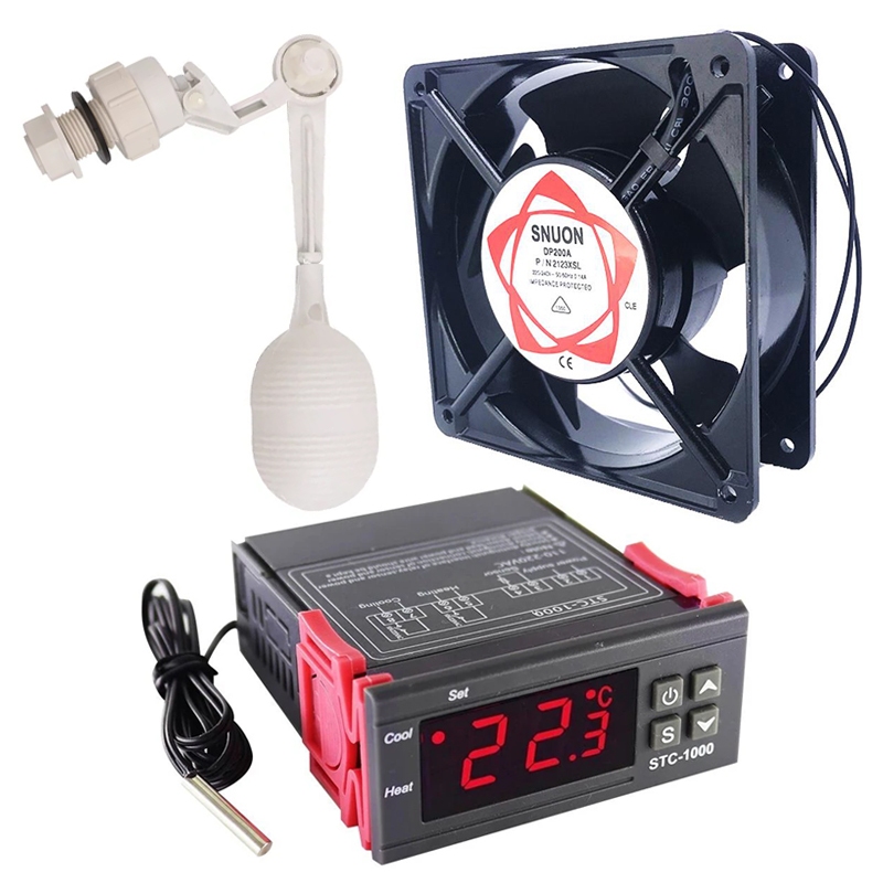 220V STC-3000/3008/3028 Thermostat incubator kit with Blower fan ...