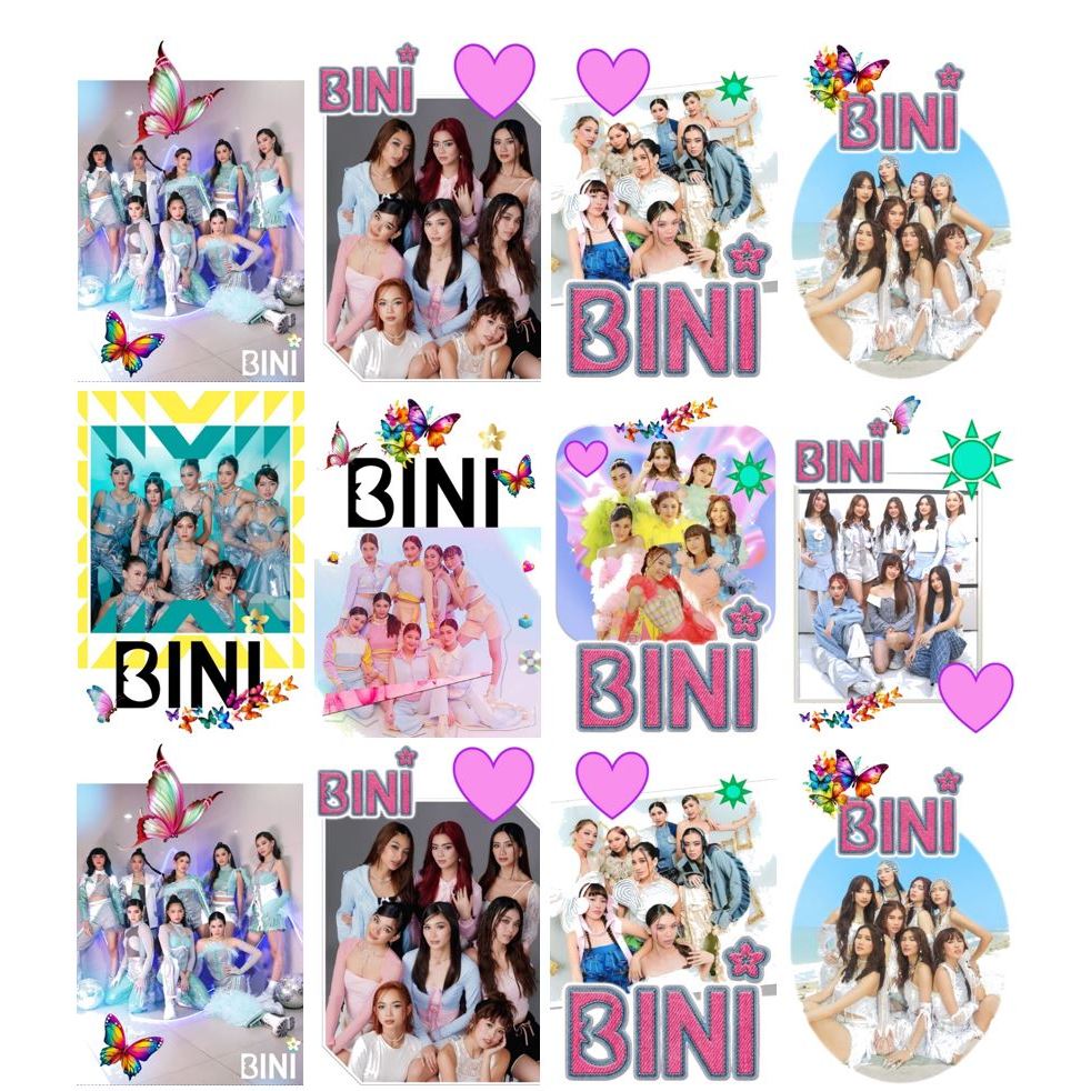 8 PIECES BINI STICKER PHOTOSHOOT 2X2.5 INCHES | Shopee Philippines